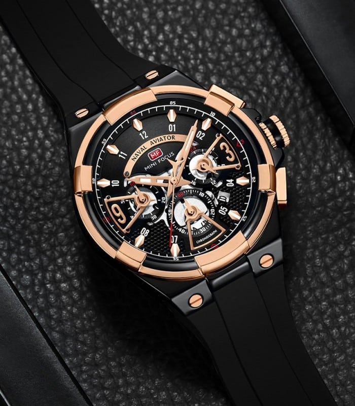 Montre pour Homme Mini Focus MF0402G Noir Rosé – My Infinity